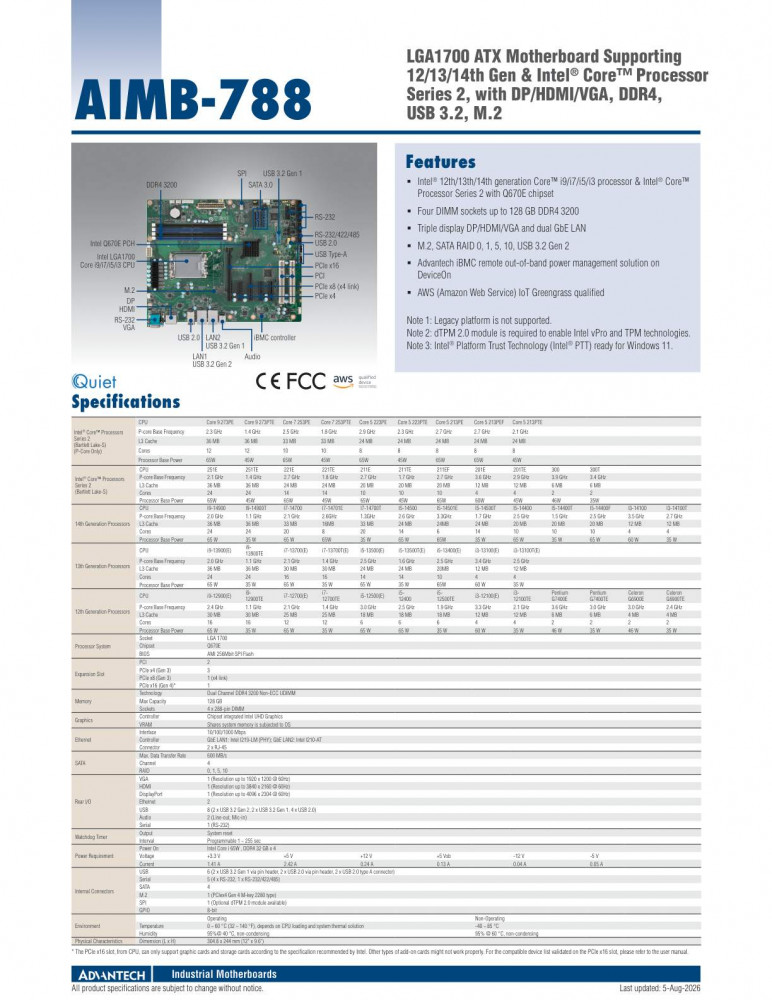 AIMB-788 technical document, page 1