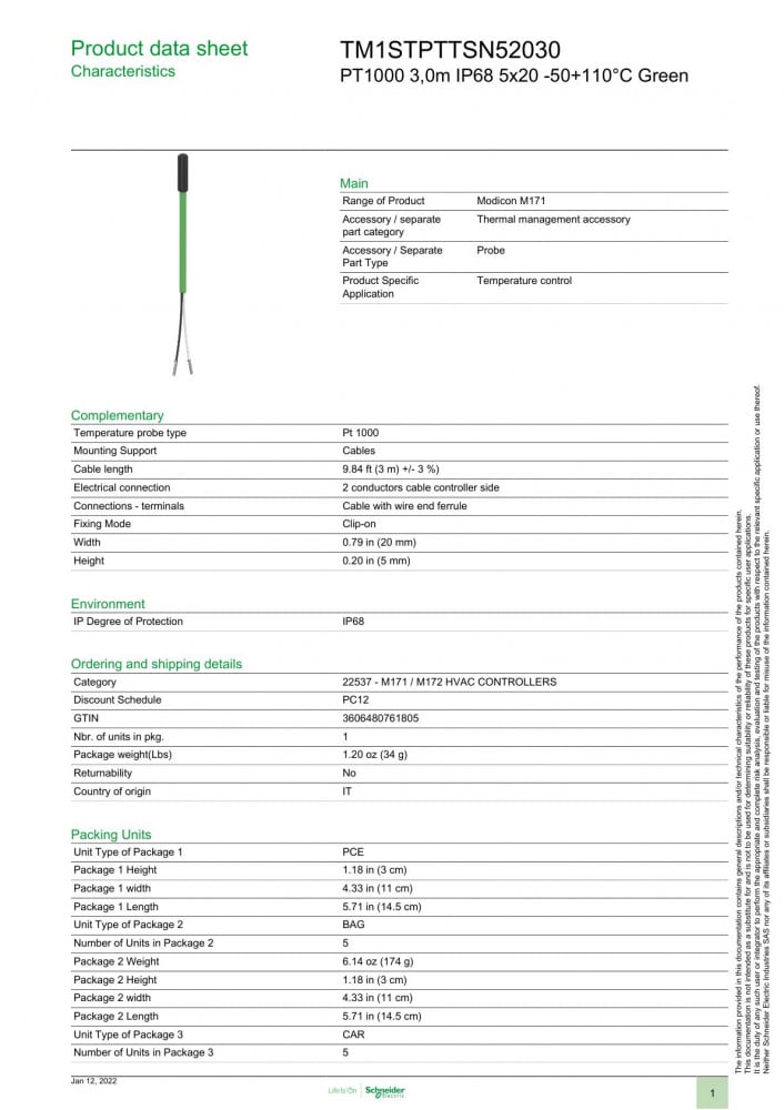 TM1STPTTSN52030 technical document page 1