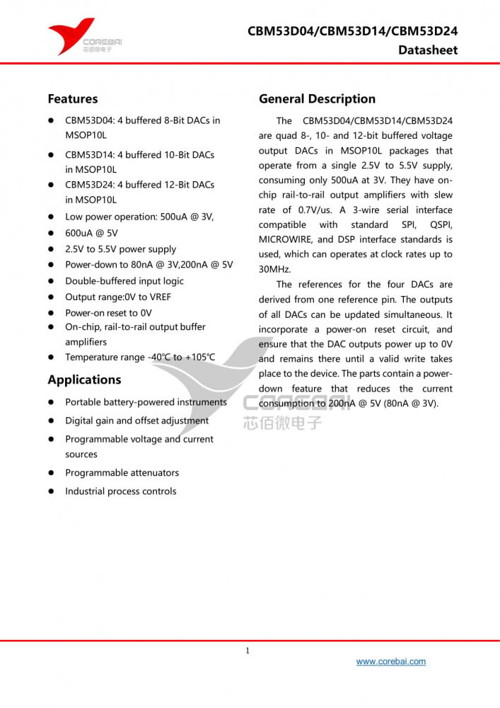 CBM53D04AMS datasheet page 1