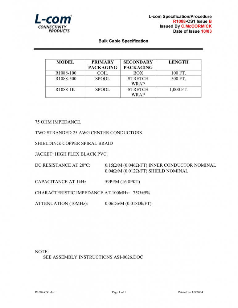 R1088-1K technical document preview
