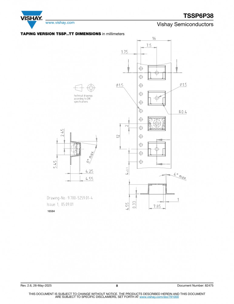 TSSP6P38TT technical document page 8