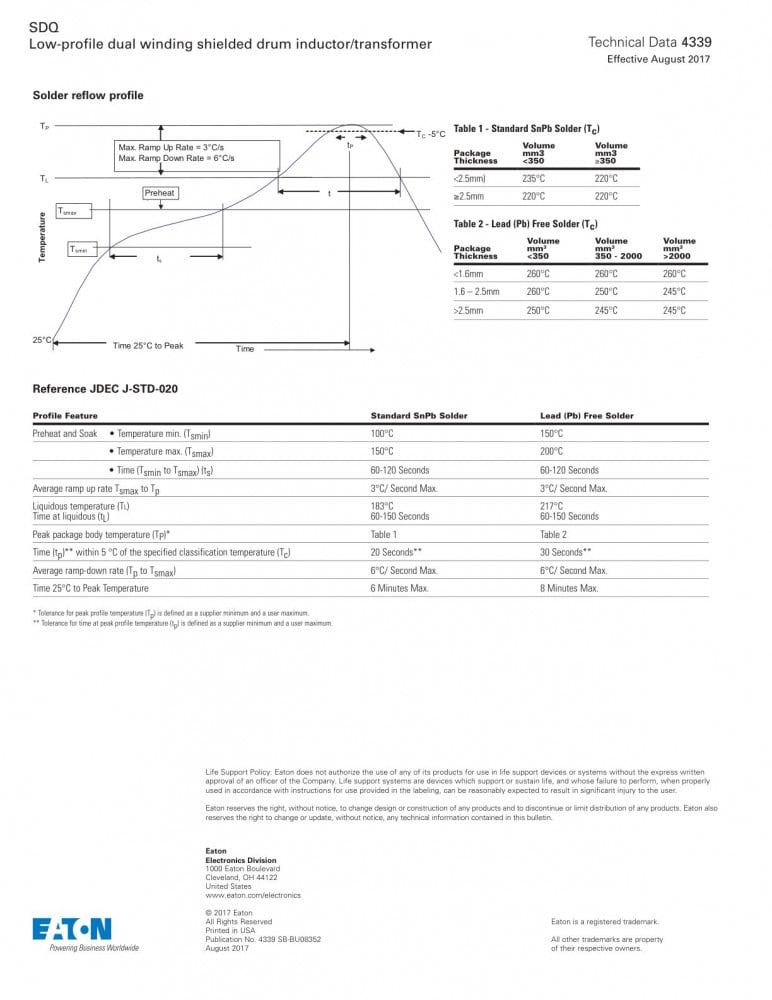 EATON SDQ12-470-R technical document page 5