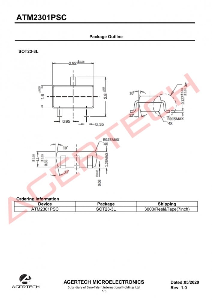 ATM2301PSC datasheet page 5