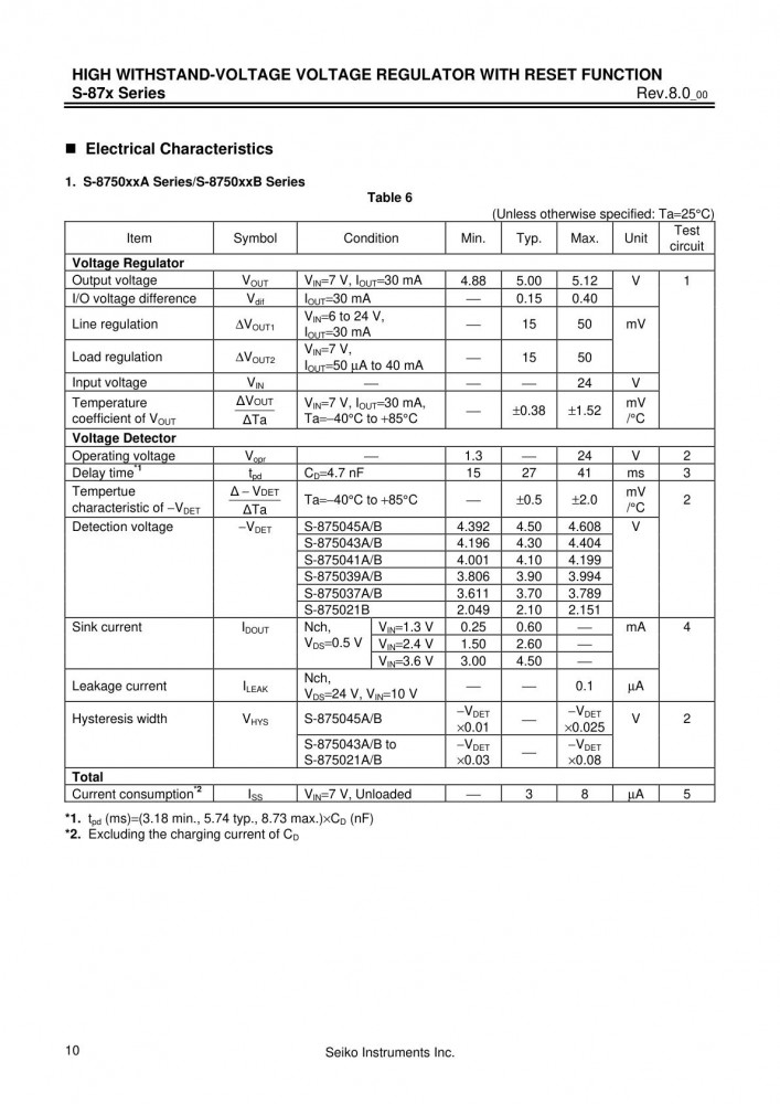 S-87x Series technical document page 10