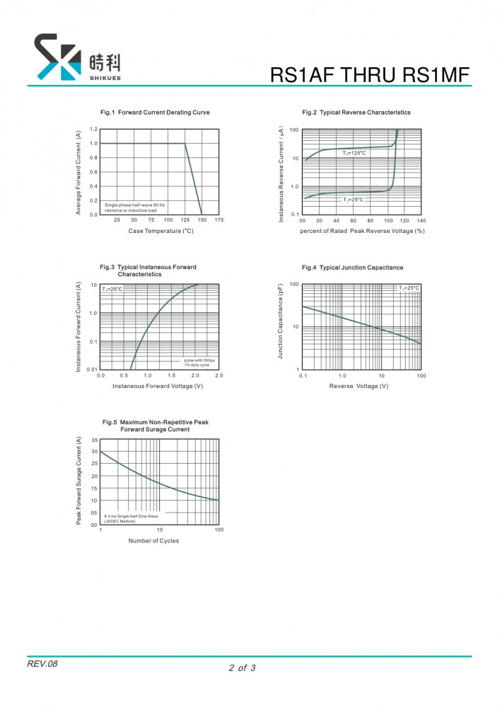 RS1GF datasheet page 2