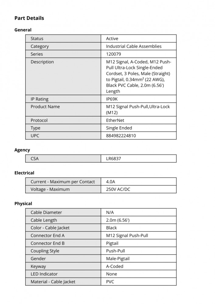 MOLEX U12 Ultra-Lock product drawing page 2