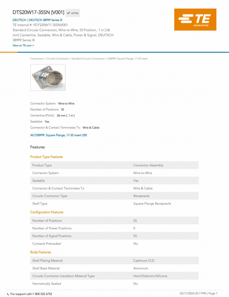 Technical document page 1