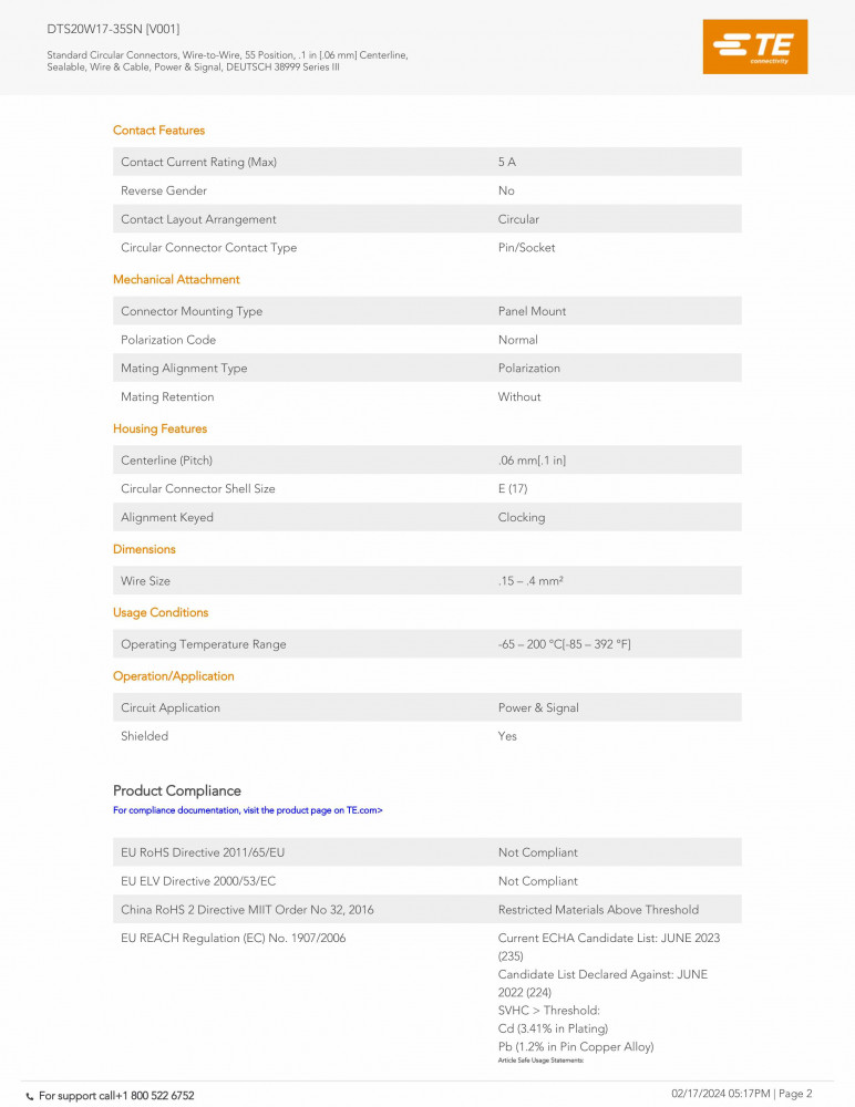 Technical document page 2