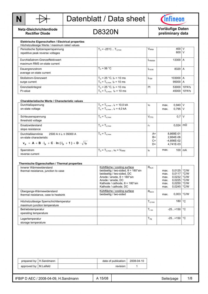 D8320N04TVF datasheet page 1