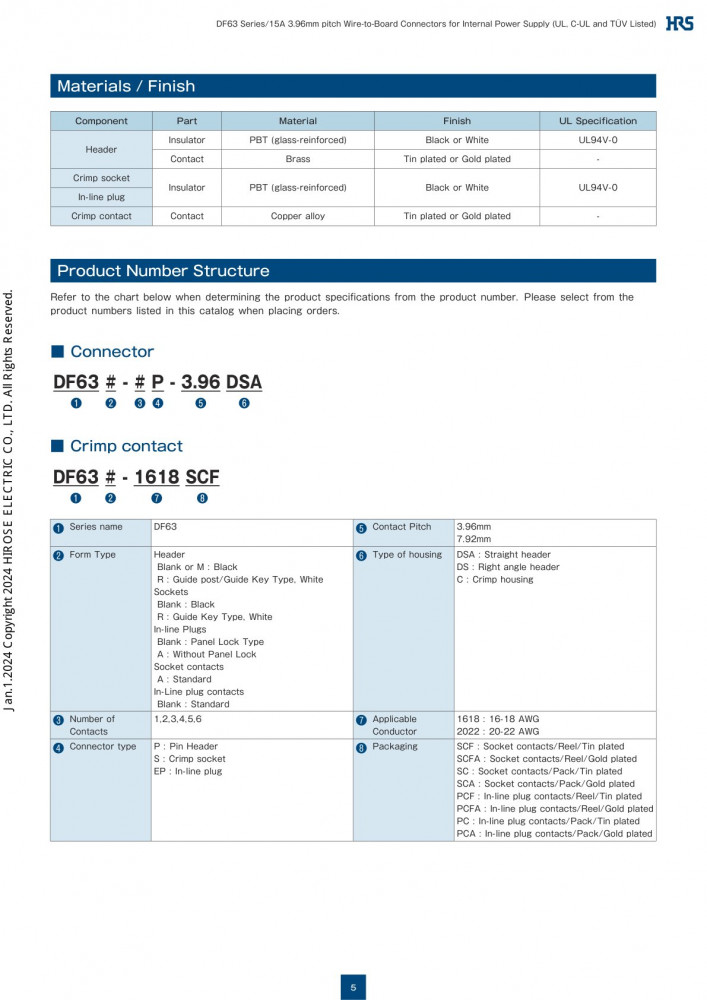 HRS DF63 datasheet page 5