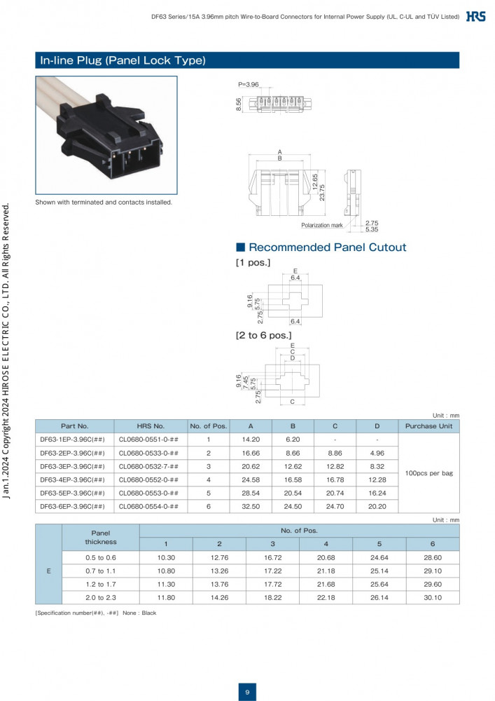 HRS DF63 datasheet page 9