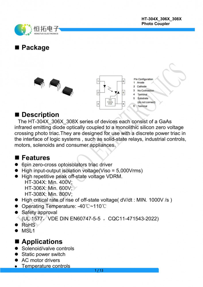 HT-3081 datasheet page 2