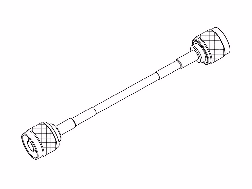 Type N Straight Plug to Type N Straight Plug on LMR200 Style Cable, 3048.00mm Length, 50 Ohms for sale