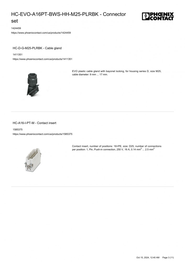 Phoenix Contact 1424459 technical document page 3