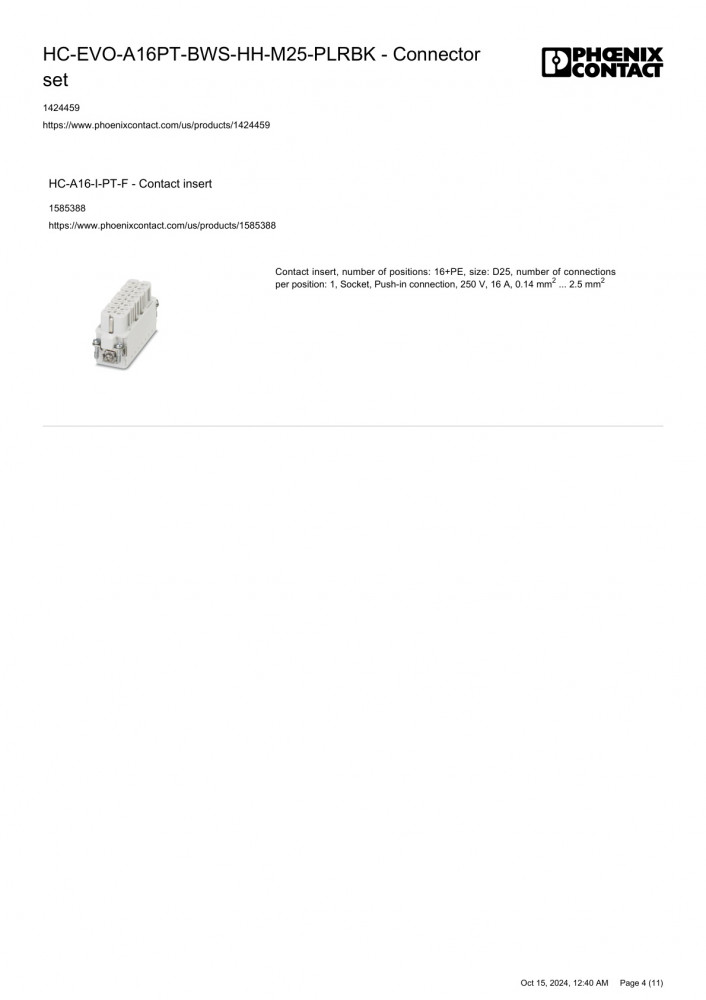 Phoenix Contact 1424459 technical document page 4