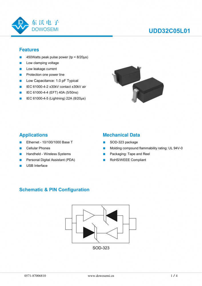 UDD32C05L01 datasheet page 1