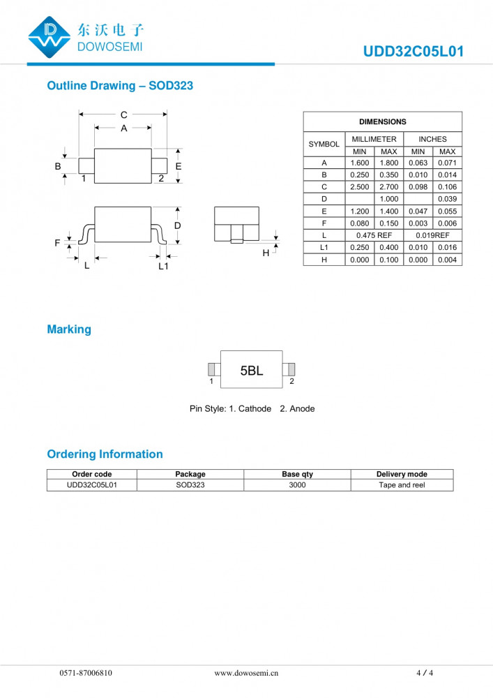 UDD32C05L01 datasheet page 4