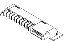 Micro-Fit BMI Receptacle Header, Dual Row, Vertical, with Press-fit Plastic Pegs, 0.76µm Gold (Au) Selective, 8 Circuits