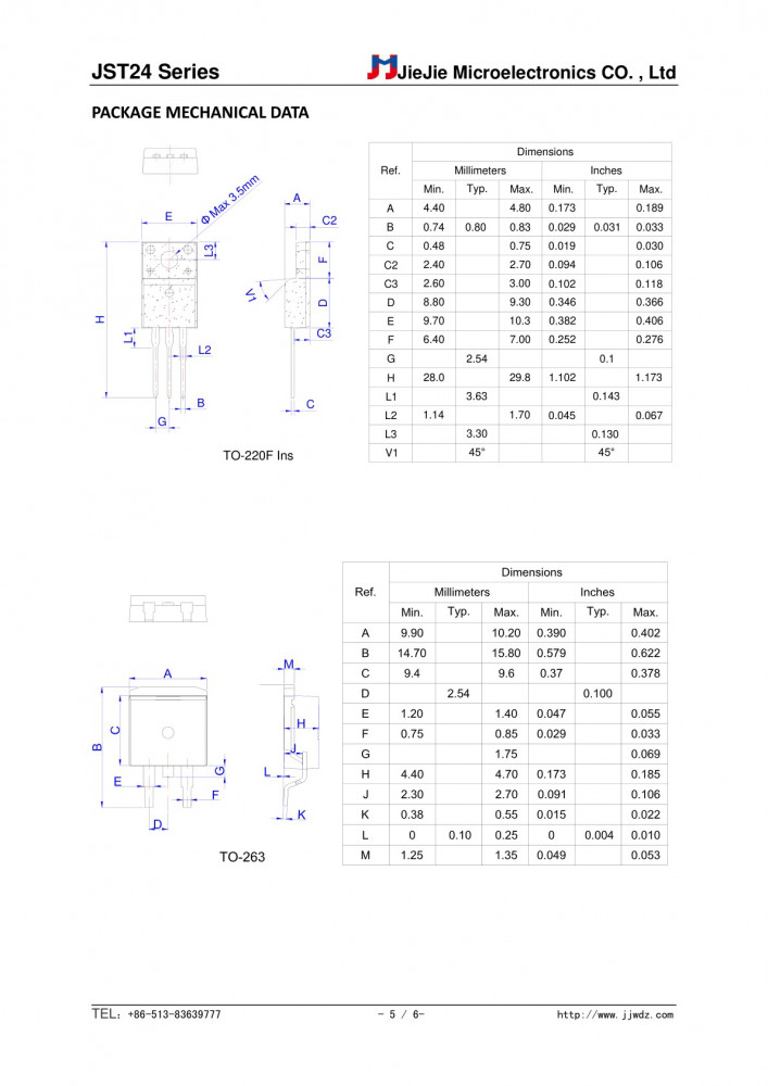 JST24 series triac datasheet page 5