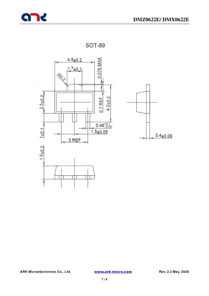 DMX0622E datasheet page 7