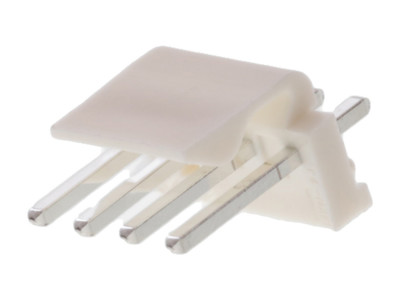 KK 396 Header, Vertical, Friction Lock with Press-fit Plastic Peg PCB, 4  Circuits, Tin (Sn) Plating for sale