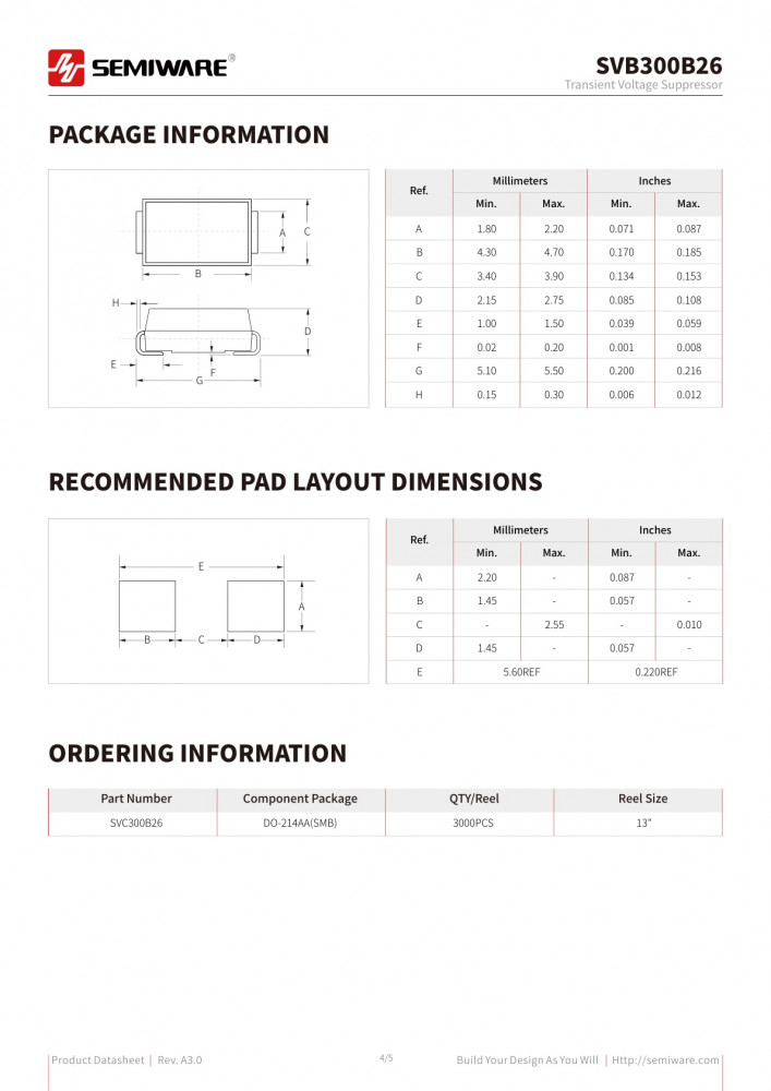 SVB300B26 datasheet page 4