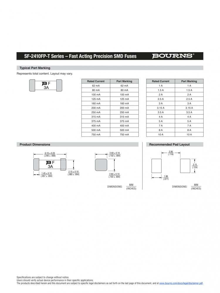 SF-2410FP-T datasheet page 3