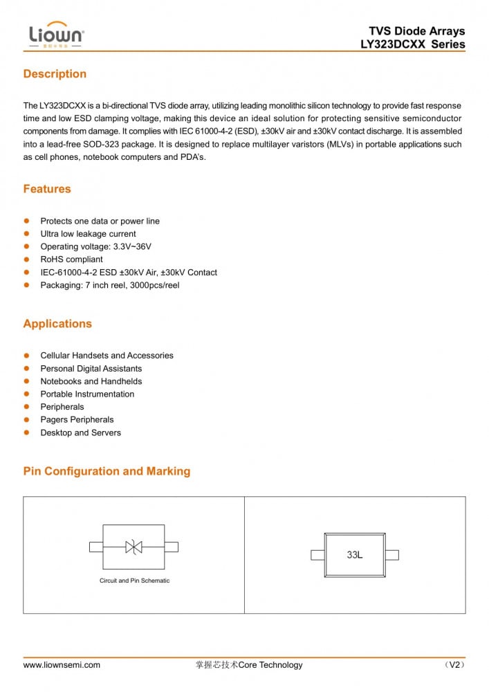 LY323DC24 datasheet page 1