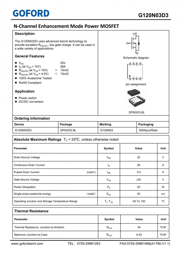G120N03D3 datasheet page 1