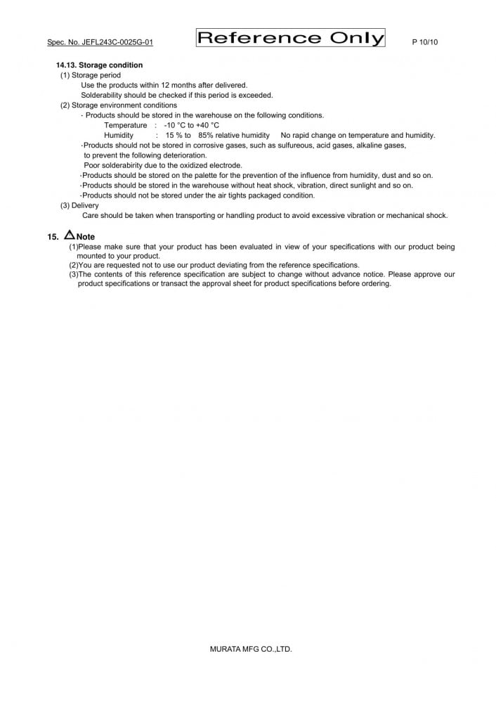 DLW5BTM501TQ2L reference specification page 10