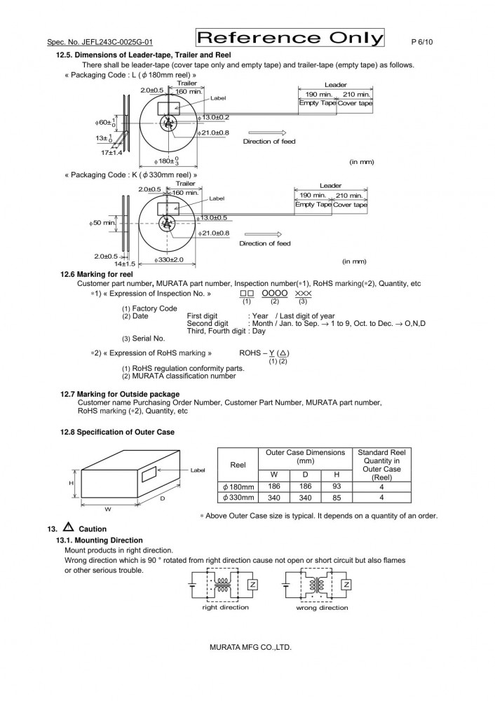 DLW5BTM501TQ2L reference specification page 6