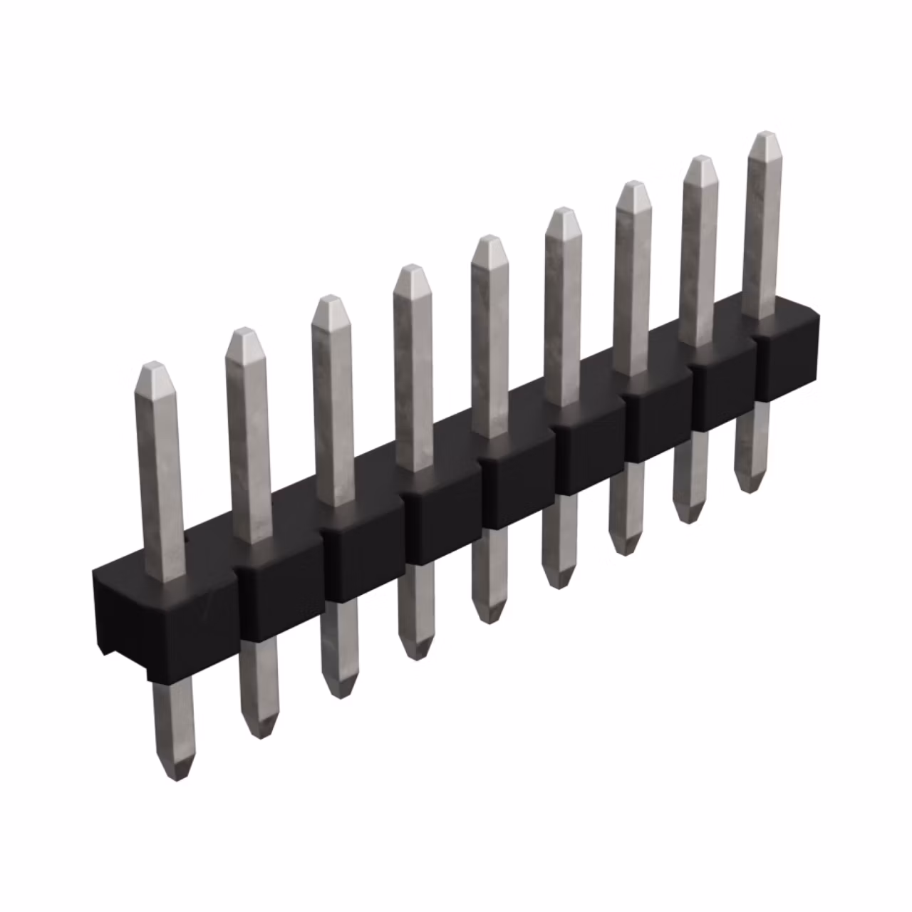 2.00mm Pitch Milli-Grid Header, Vertical, Through Hole, Breakaway, 9 Circuits, 2.50µm Tin (Sn) Plating, Mating Pin Length 4.00mm, Tail Length 2.70mm, Lead-Free for sale