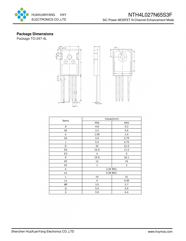 NTH4L027N65S3F-HXY datasheet page 7