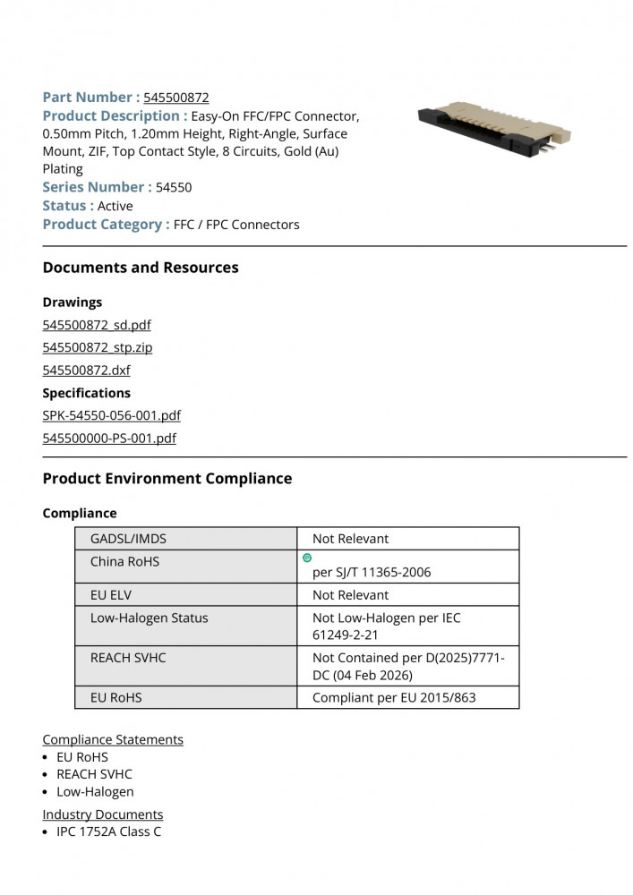 545500872 technical document image, page 1
