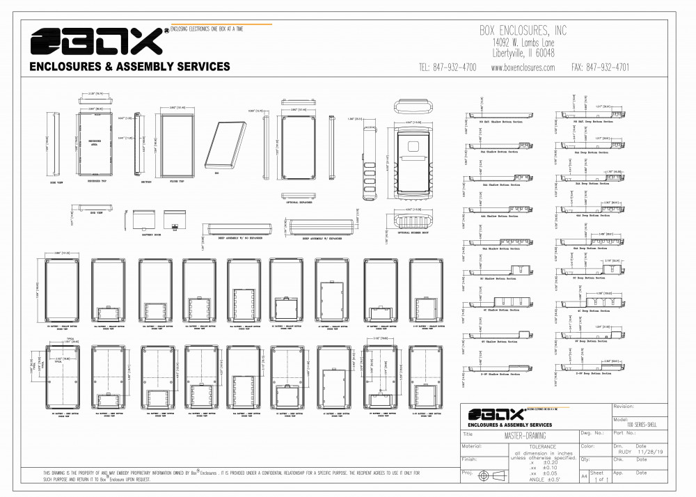 100 Series shell master drawing preview