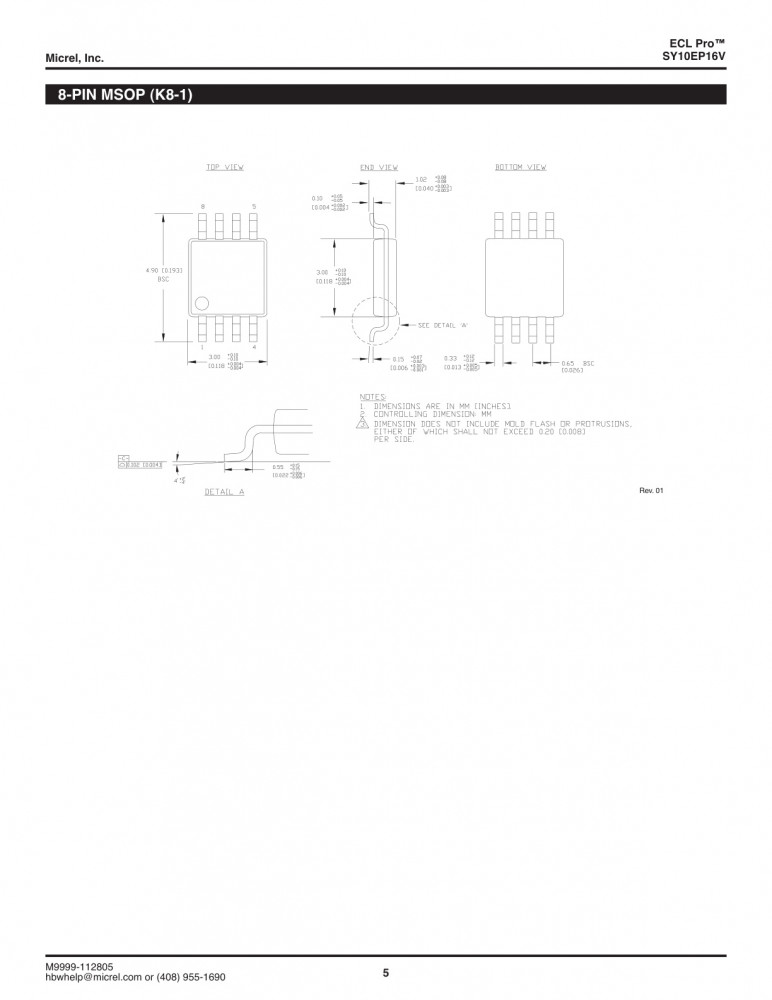 SY10EP16V datasheet page 5