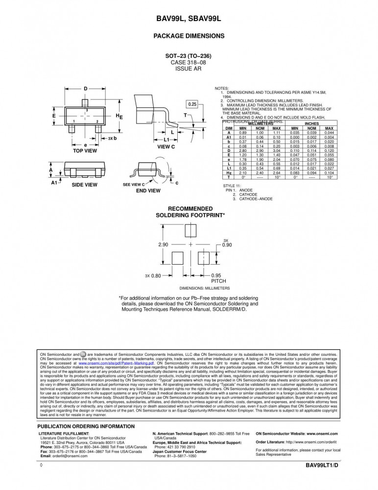 BAV99LT1G datasheet page 3