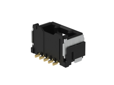 Mini50 Unsealed Right-Angle Header, UL 94 V0, 38 Circuits, Polarization A, Black, Tray
