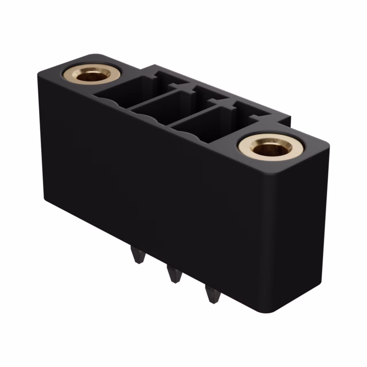3.50mm Pitch Eurostyle Vertical PCB Header, with Threaded Retention Inserts, 3 Circuits for sale