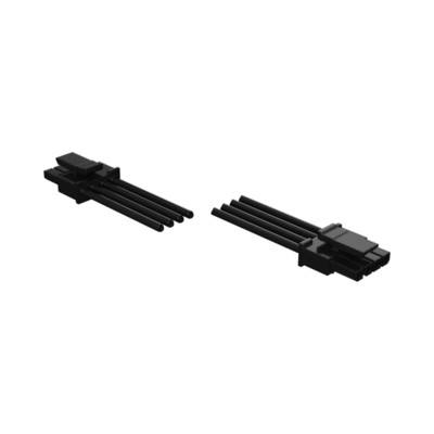 Micro-Fit 3.0 Female-to-Micro-Fit 3.0 Female Off-the-Shelf (OTS) Cable Assembly, Single Row, 150.00mm Length, Tin (Sn) Plating, 4 Circuits, Black for sale