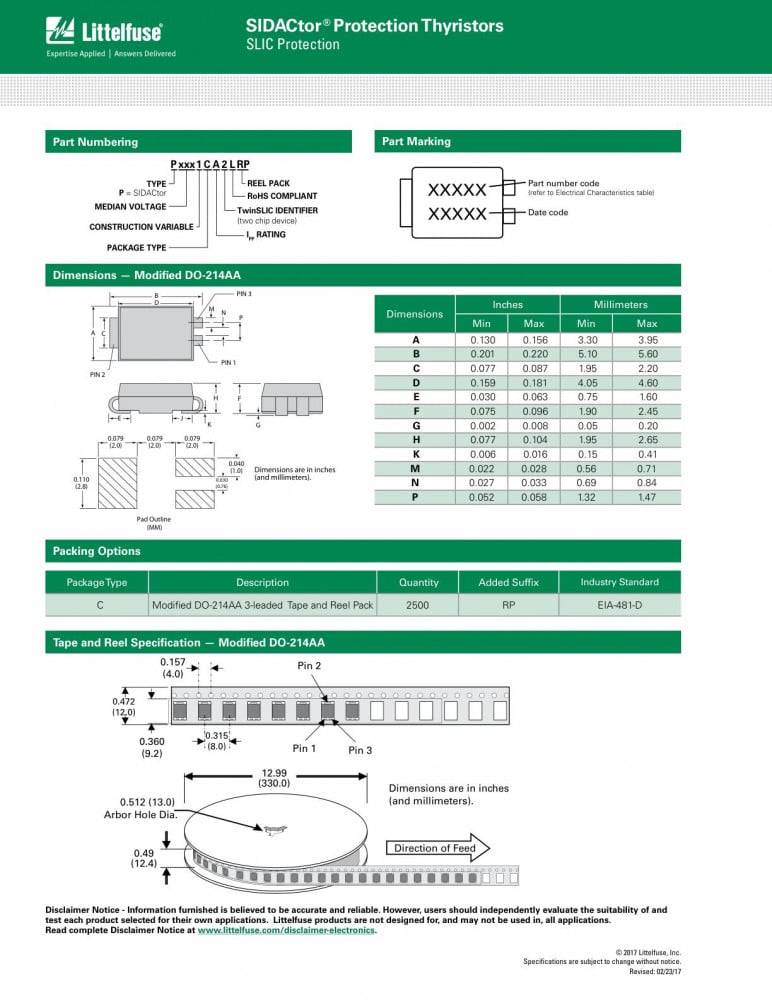P1101CA2LRP datasheet page 4