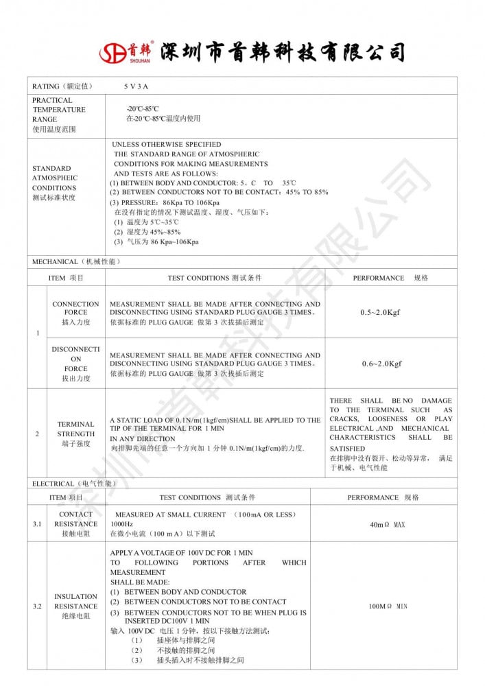 TYPE-C 6P CB1.2 technical document page 3