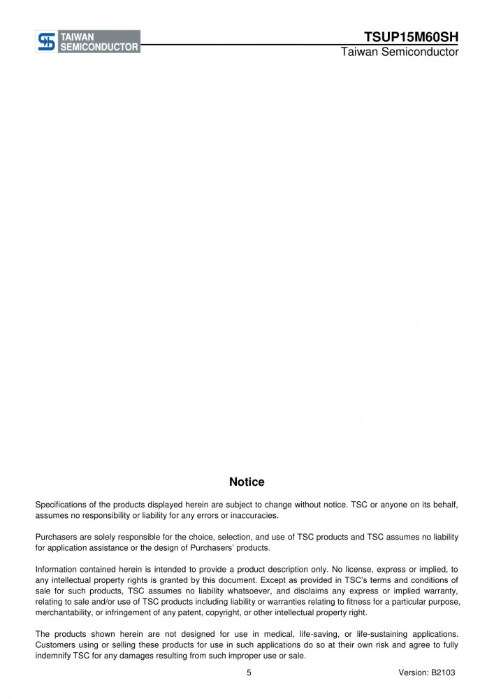 TSUP15M60SH technical document page 5