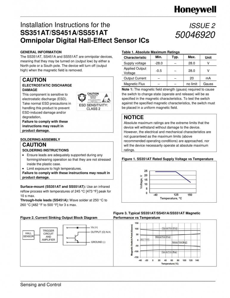 SS451A technical document page 1