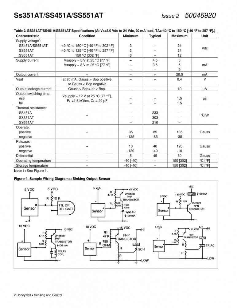 SS451A technical document page 2