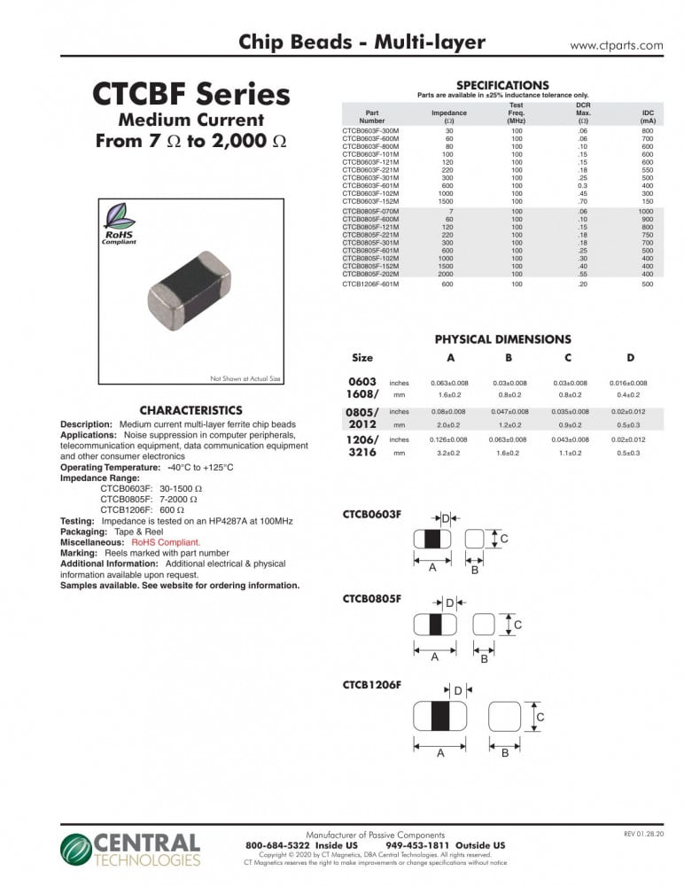 Central CTCBF Series technical document