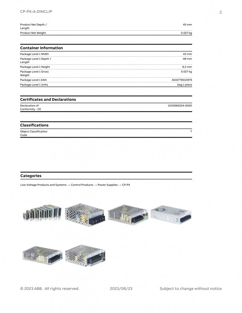 ABB CP-PX installation documentation page 2