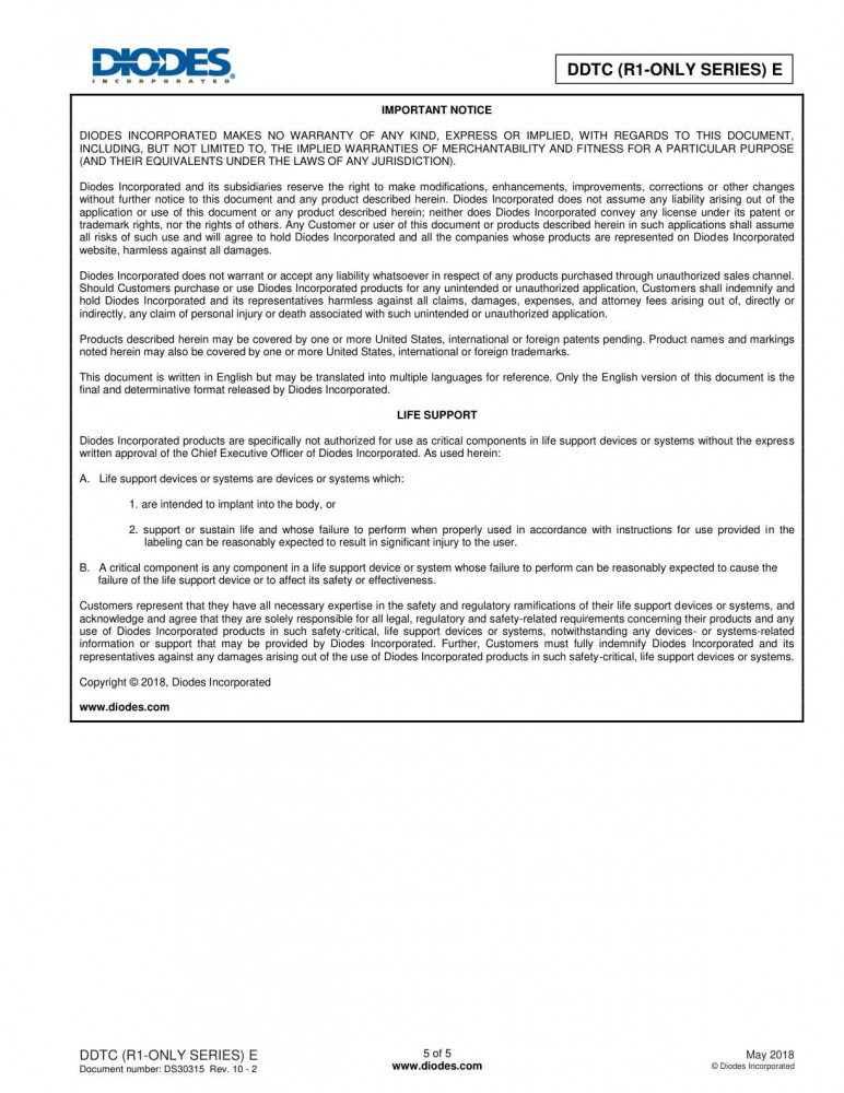 DDTC143TE-7-F datasheet page 5