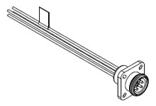 Mini-Change A-Size Receptacle, 5 Poles, 1/2