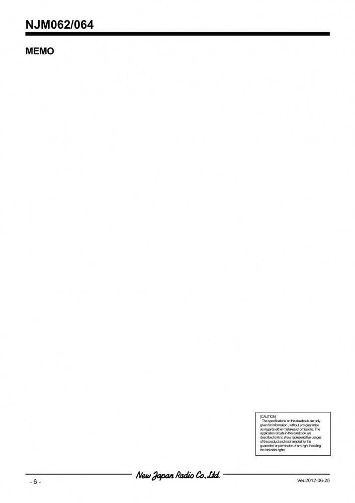 NJM064-TE1 datasheet page 6
